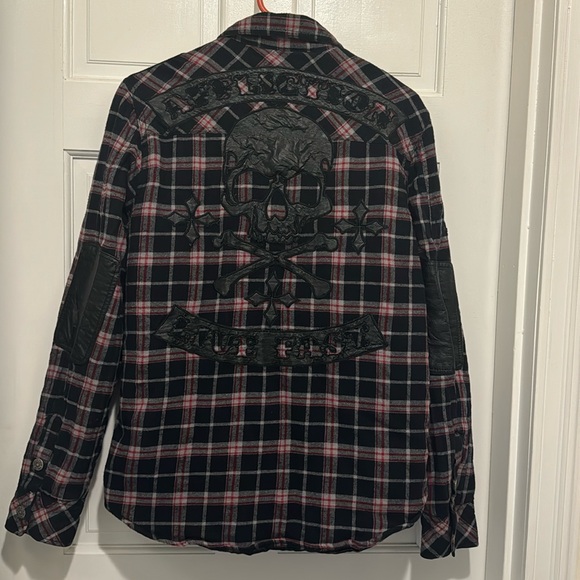 Affliction | Jackets & Coats | Vintage Y2k Affliction Live Fast Flannel ...